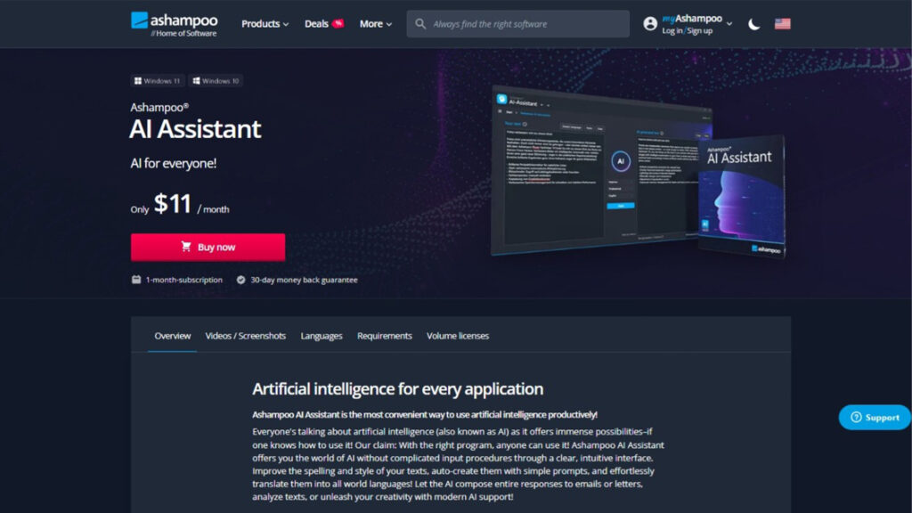 Ashampoo AI Assistant: A Comprehensive Text-Based AI Solution For Windows
